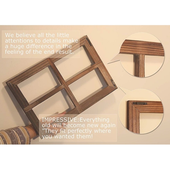 Farmhouse | Accents | Nib 2 Rustic Wall Decor Window Framesfarmhouse ...